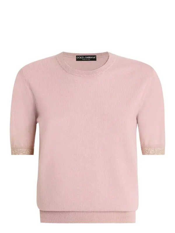 Dolce & Gabbana Cashmere Pullover Sweaters And Cardigans - Pink