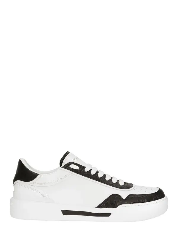 Dolce & Gabbana Calfskin New Roma Sneakers Sneakers Black - Multicolor