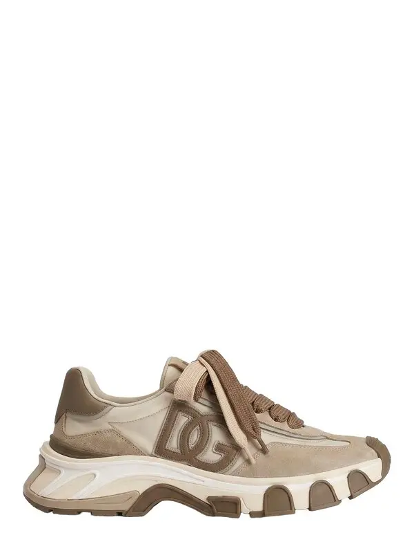 Dolce & Gabbana Dg Country Road Nylon And Leather Sneakers Sneakers - Multicolor