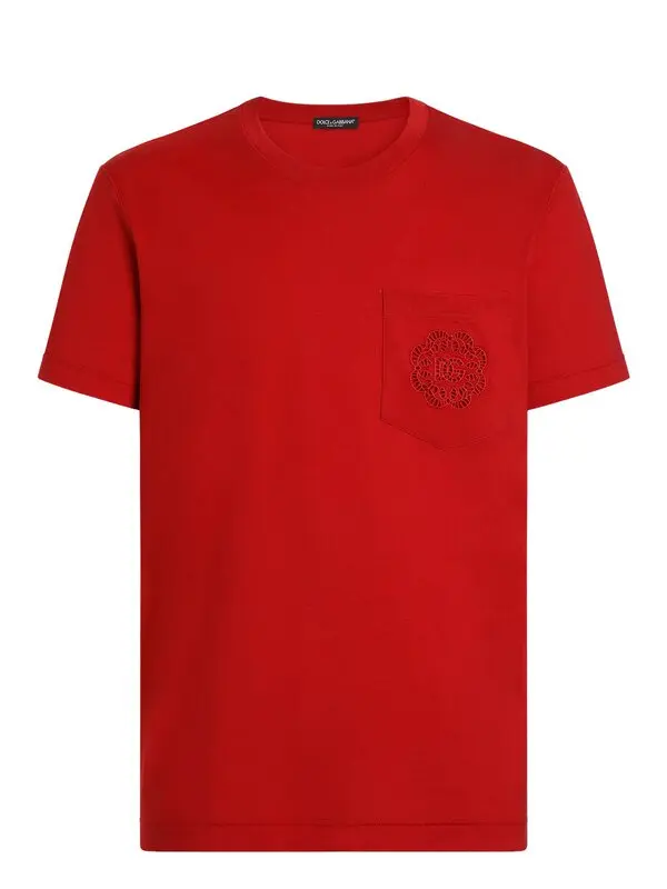 Dolce & Gabbana T-shirt M/corta Giro T-shirts And Polos - Red