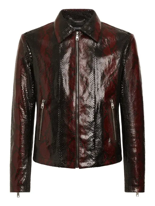 Dolce & Gabbana Python Print Jacket - Multicolor