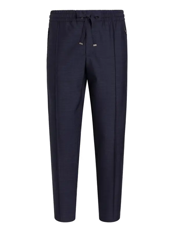 Dolce & Gabbana Virgin Wool Jogging Trousers - Grey