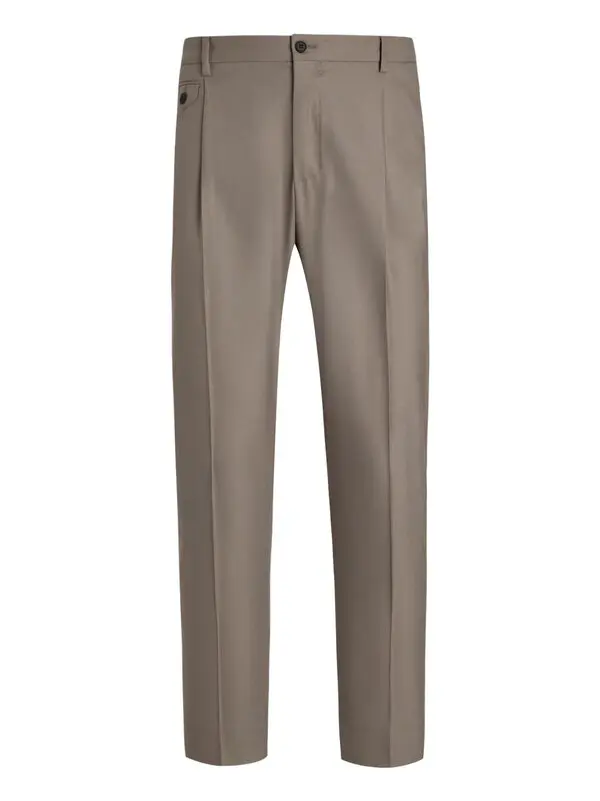 Dolce & Gabbana Wool Canvas Trousers - Multicolor