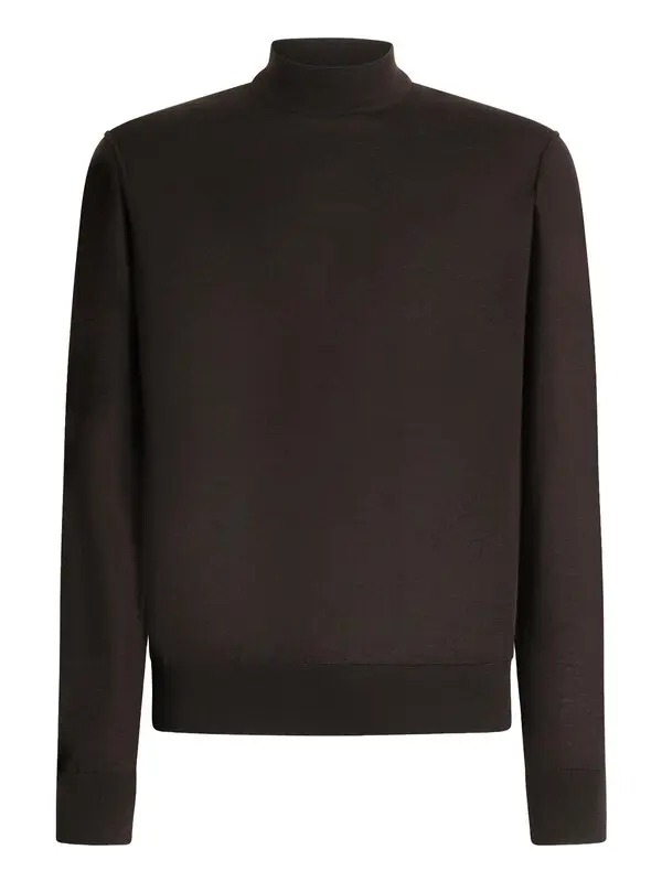 Dolce & Gabbana Cashmere Turtleneck Pullover - Brown