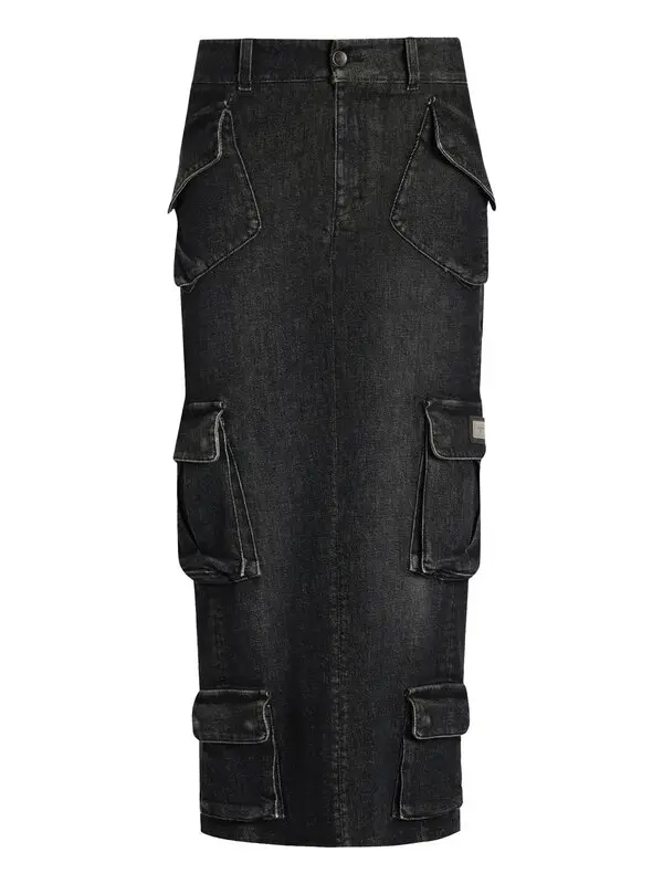 Dolce & Gabbana Denim Cargo Skirt - Multicolor