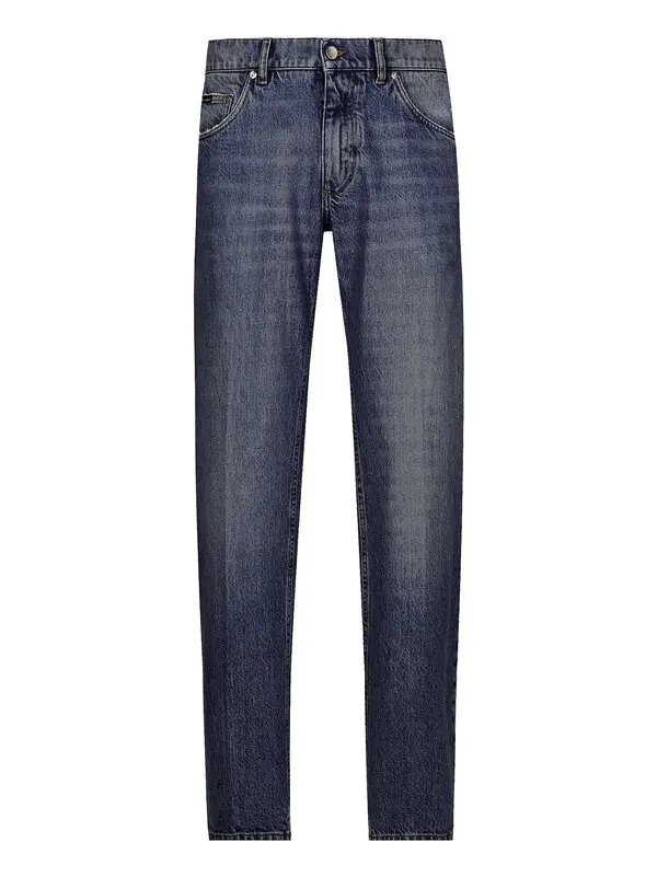 Dolce & Gabbana Classic Jeans With Dg Embroidery Denim Multi-colored - Multicolor