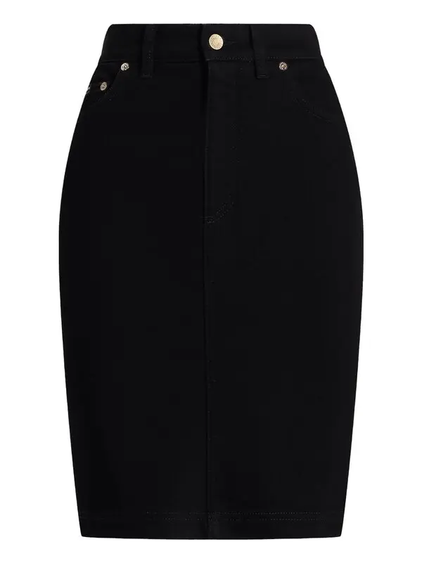 Dolce & Gabbana Denim Midi Skirt Denim And Jeans Multi-colored - Multicolor