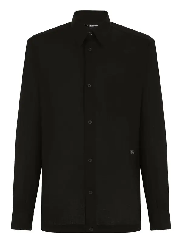 Dolce & Gabbana Camicia Shirts Linen - Black
