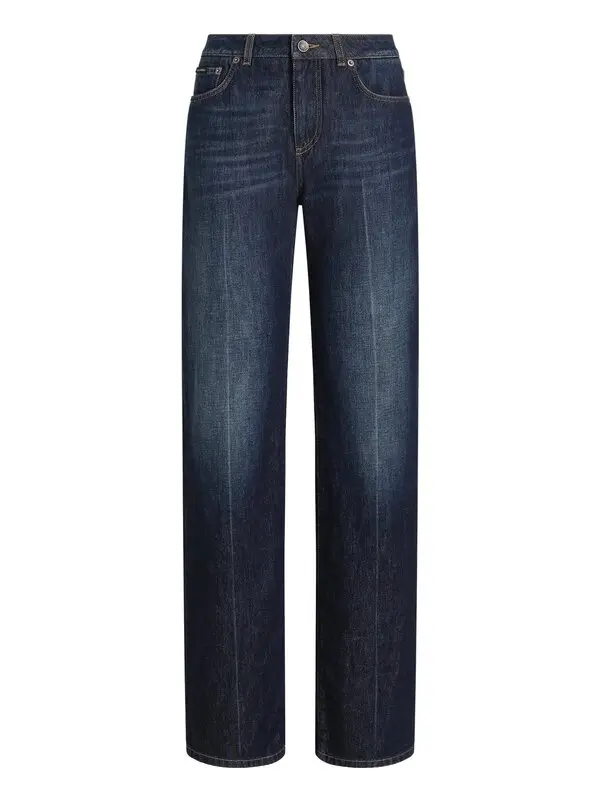 Dolce & Gabbana 5-pocket Denim Trousers Denim And Jeans Multi-colored - Multicolor