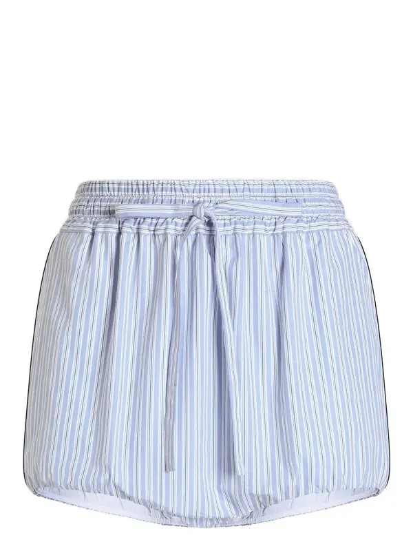 Dolce & Gabbana Striped Poplin Culottes Pants And Shorts - Multicolor