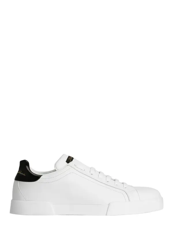 Dolce & Gabbana Portofino Calfskin Lace-up Sneakers - Multicolor
