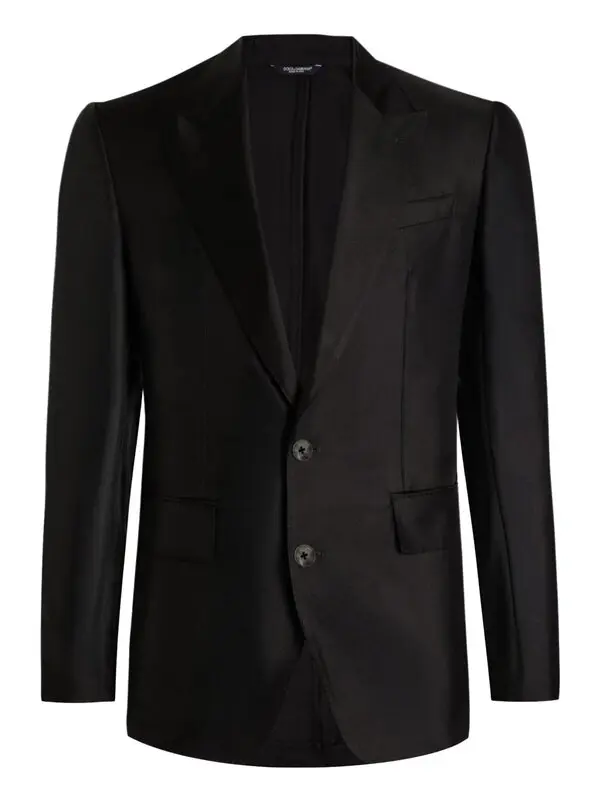Dolce & Gabbana Sicilia Light Silk Twill Jacket - Black