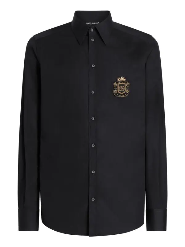 Dolce & Gabbana Cotton Martini Shirt Shirts - Black