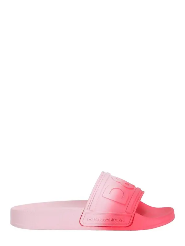 Dolce & Gabbana Ombré Hydro Dripping Slides - Pink