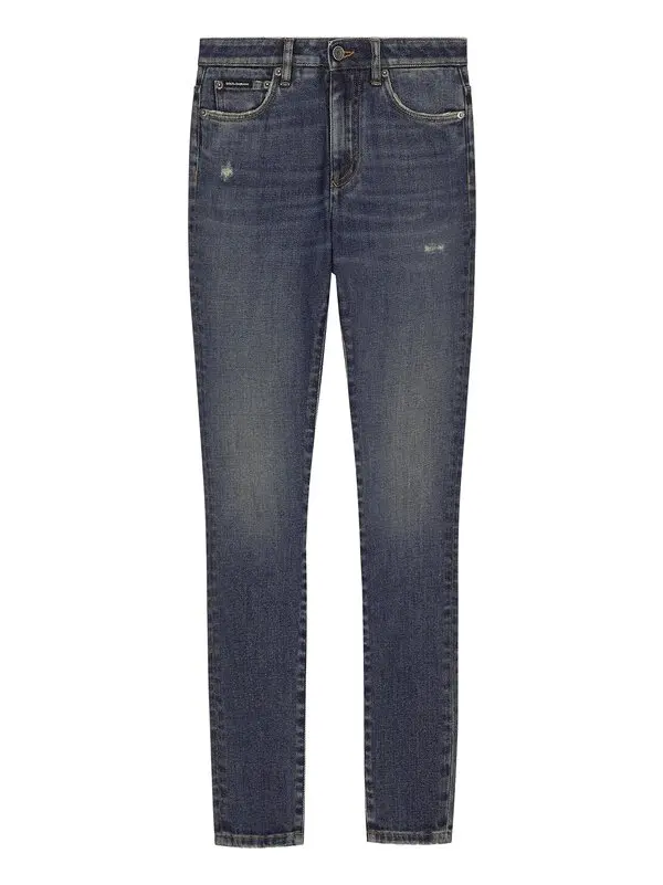 Dolce & Gabbana Skinny Cotton Denim Audrey Jeans Denim And Jeans Multi-colored - Multicolor