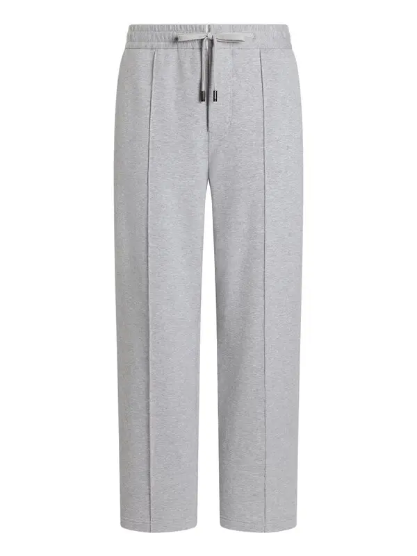 Dolce & Gabbana Melange Fleece Jogging Trousers Pants And Shorts Gray - Grey
