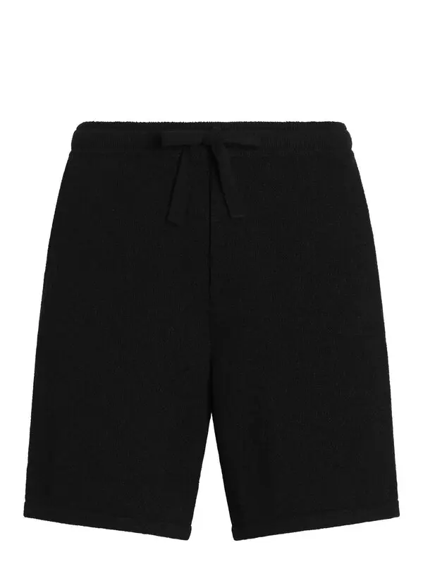 Dolce & Gabbana Smooth Knit Shorts Pants And Shorts - Black