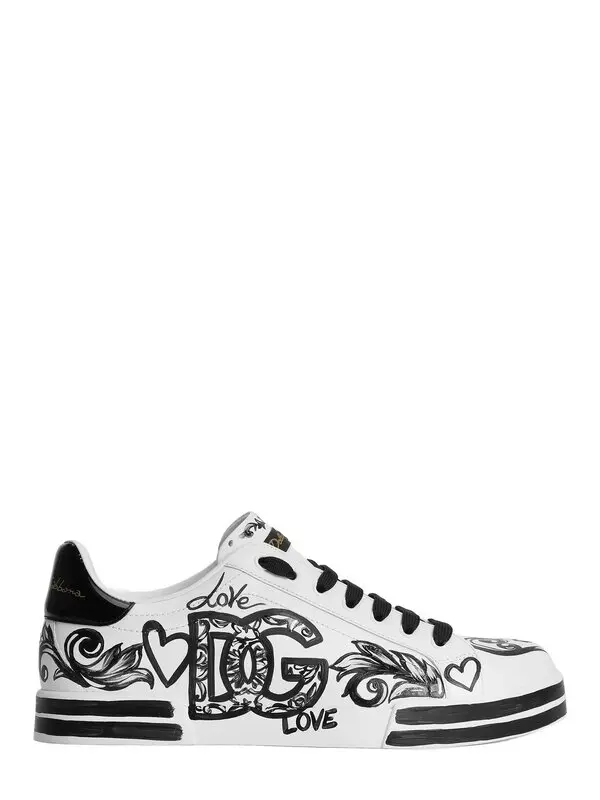 Dolce & Gabbana Limited Edition Portofino Light Calfskin Sneakers - Multicolor