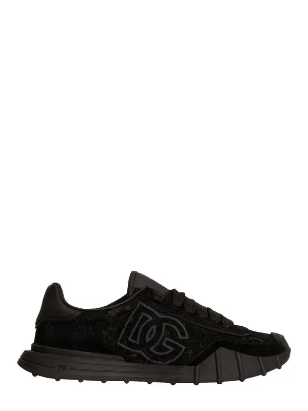 Dolce & Gabbana Dg Sailing" Canvas Low Top Sneakers - Black
