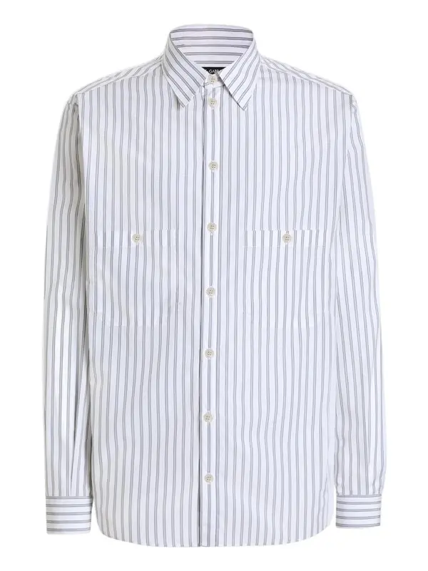Dolce & Gabbana Striped Poplin Martini Shirt Shirts - Multicolor