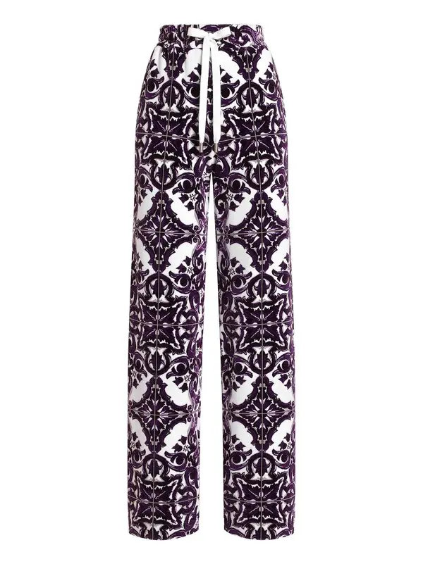 Dolce & Gabbana Chenille Jacquard Trousers - Multicolor
