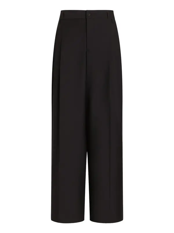 Dolce & Gabbana Wool Faille Trousers Pants And Shorts - Blue