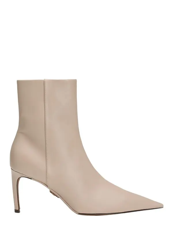 Dolce & Gabbana Devotion Calfskin Ankle Boots Boots And Booties - Beige