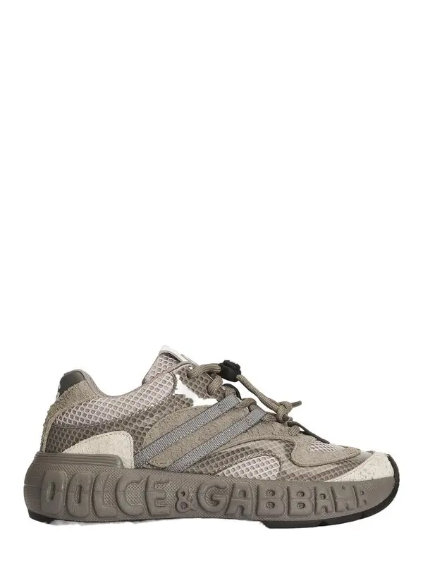 Dolce & Gabbana Dg Bounce 12 Split Calfskin Sneakers - Grey