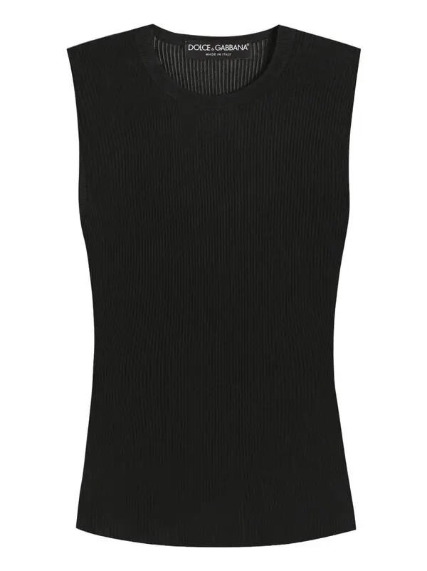 Dolce & Gabbana Viscose Tank Top - Black