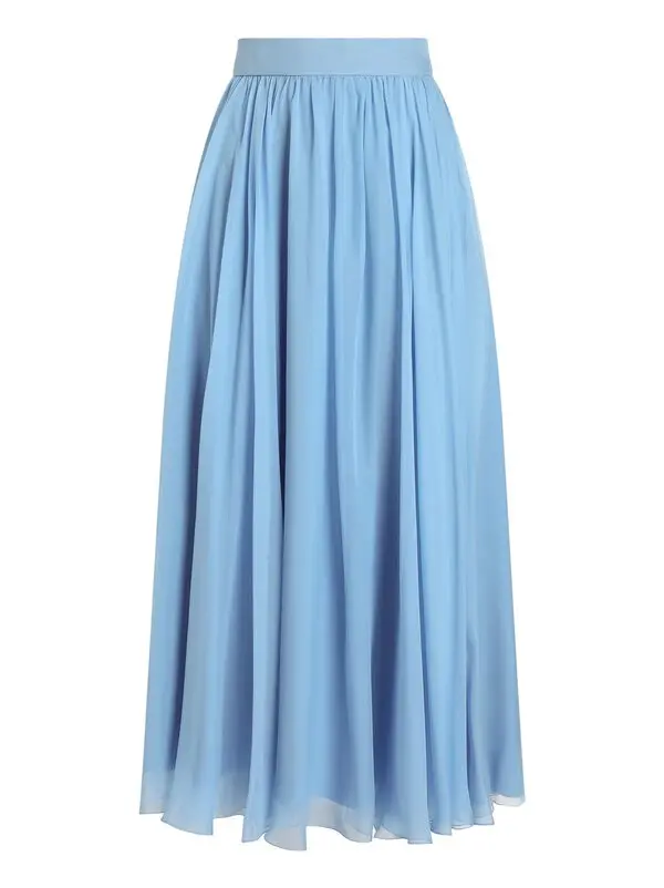 Dolce & Gabbana Chiffon Circle Skirt Collection - Azure
