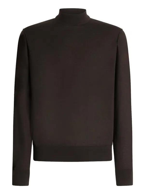 Dolce & Gabbana Cashmere Turtleneck Pullover Sweaters And Cardigans - Brown