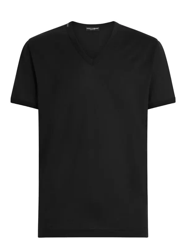 Dolce & Gabbana T-shirt Aus Baumwolle T-shirts And Polos Cotton - Blue