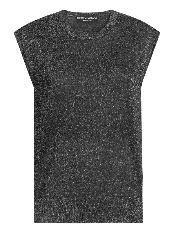 Dolce & Gabbana Metallic Viscose Tank Top Sweaters And Cardigans - Multicolor