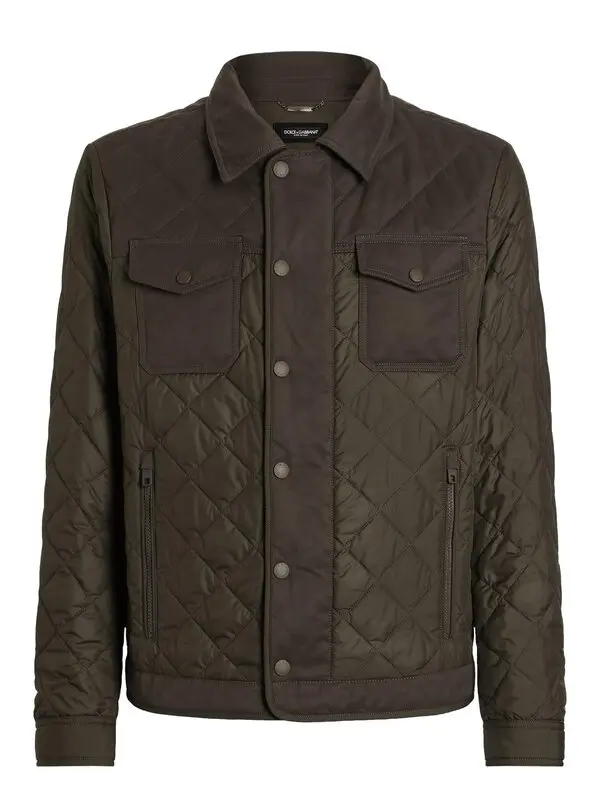 Dolce & Gabbana Quilted Jacket - Beige