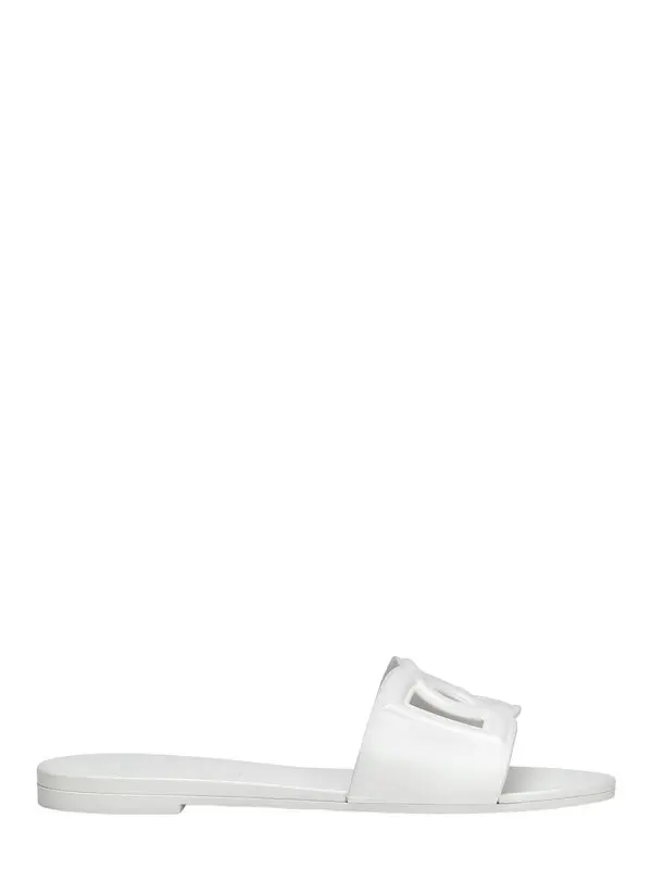 Dolce & Gabbana Beachwear Slides And Mules Rubber - White