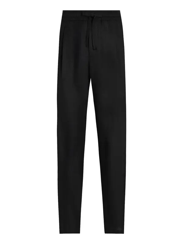 Dolce & Gabbana Garment-dyed Wool Joggers - Black