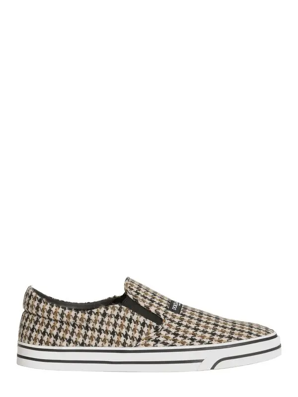 Dolce & Gabbana Houndstooth Wool Dg Sailing Shape Sneakers - Multicolor