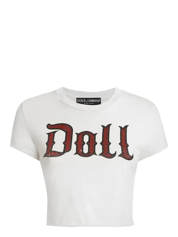 Dolce & Gabbana Jersey T-shirt With Print T-shirts And Sweatshirts Multi-colored - Multicolor
