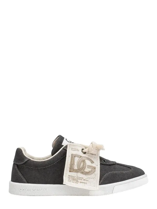 Dolce & Gabbana Canvas Low Top Sneakers - Grey