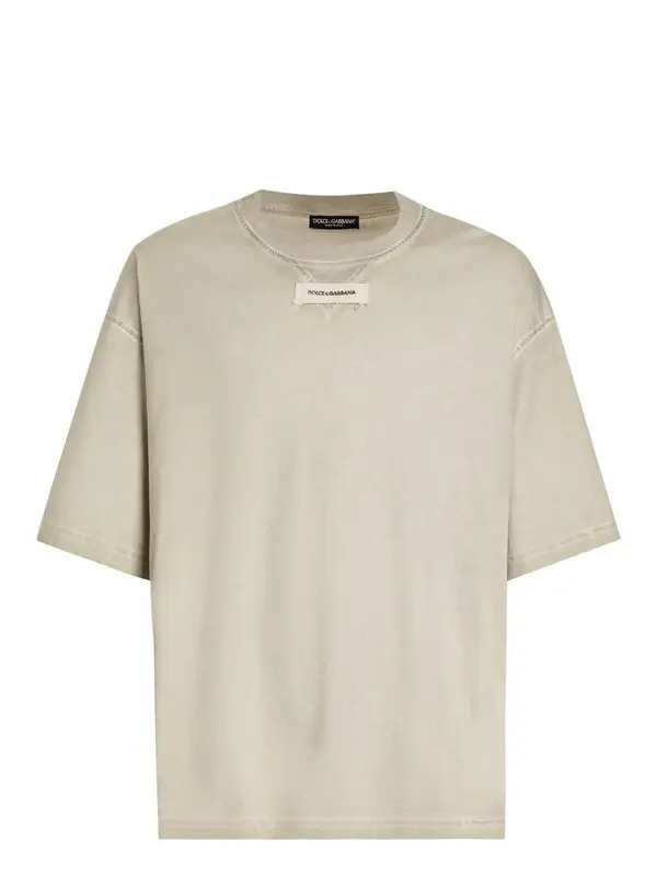 Dolce & Gabbana Cotton T-shirt T-shirts And Polos - Beige