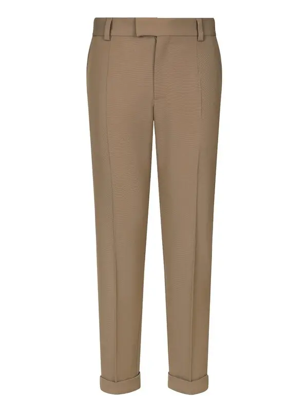 Dolce & Gabbana Tailored Gabardine Trousers - Grey