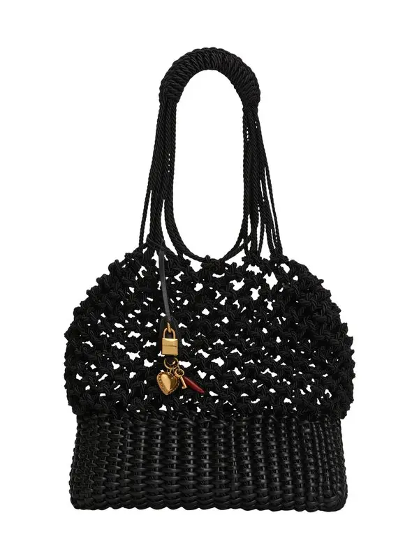Dolce & Gabbana Carla Shopper Tote Bags - Black