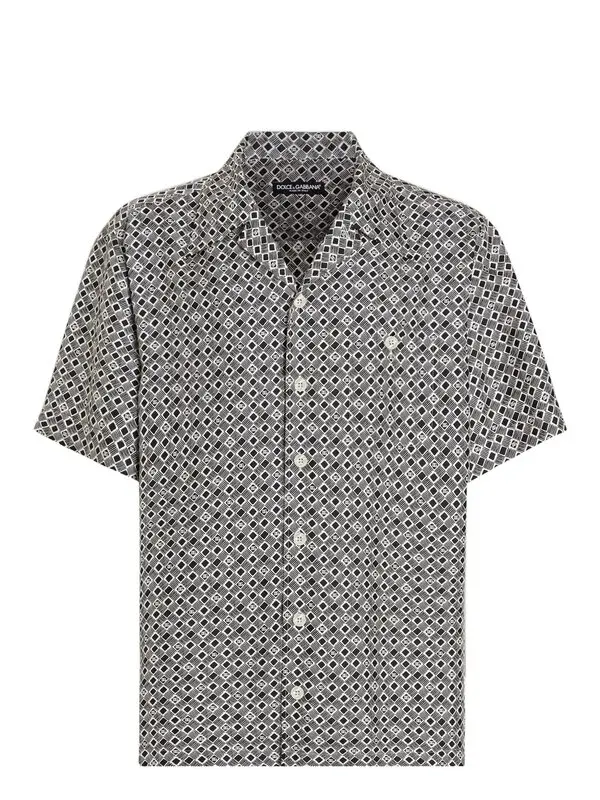 Dolce & Gabbana Silk Shirt With Tie Shirts - Print