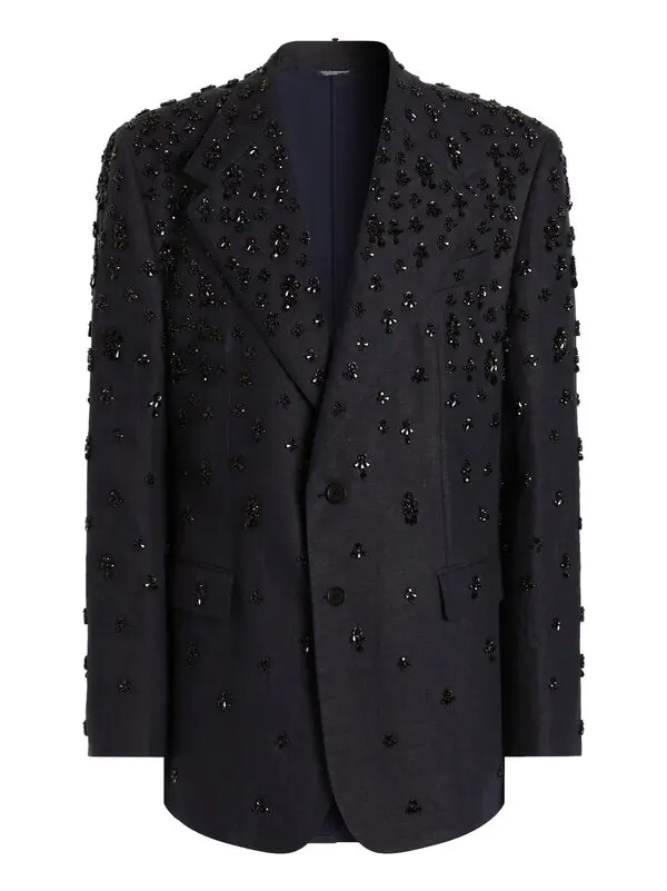 Dolce & Gabbana Single-breasted Embroidered Jacket Suits And Blazers Multi-colored - Multicolor