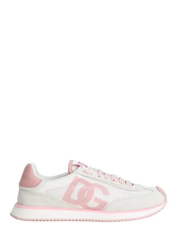 Dolce & Gabbana Mixed-material Dg Cushion Sneakers Sneakers Pink - Multicolor