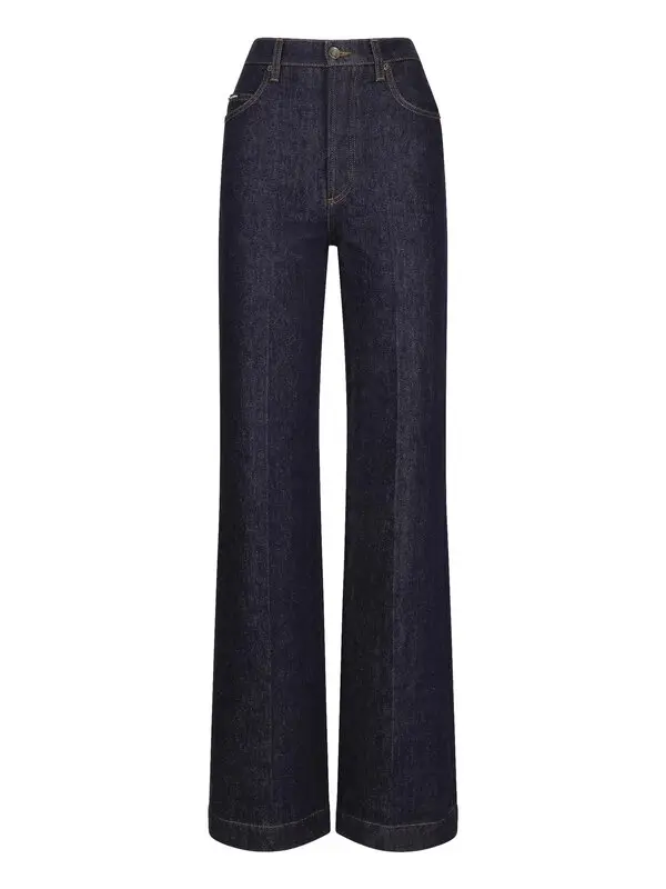 Dolce & Gabbana Flared Denim Jeans Denim And Jeans Multi-colored - Blue