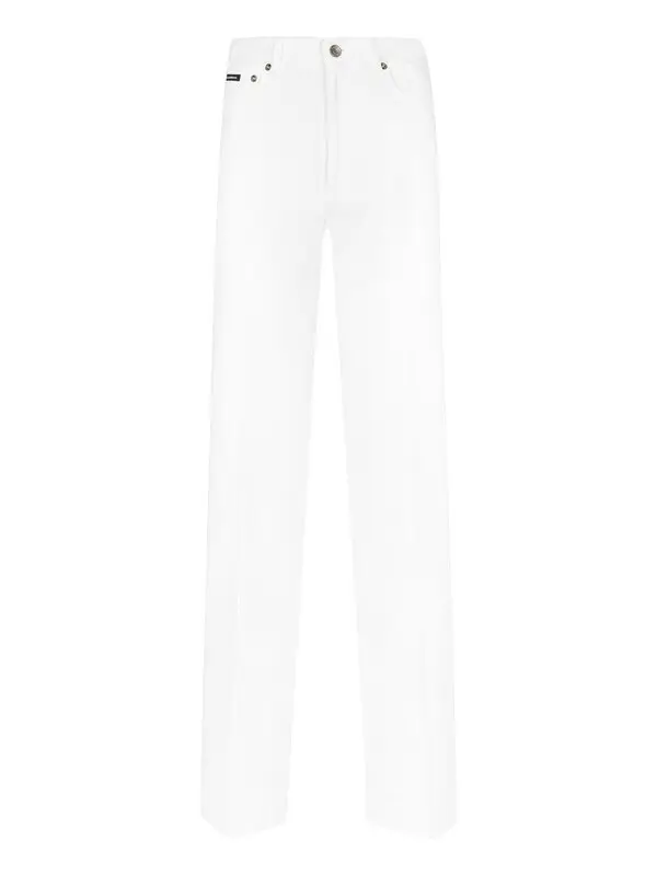 Dolce & Gabbana Flared Denim Jeans Denim And Jeans Multi-colored - Multicolor
