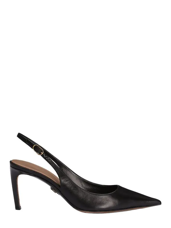 Dolce & Gabbana Polished Goatskin Slingbacks Pumps And Slingback - Black