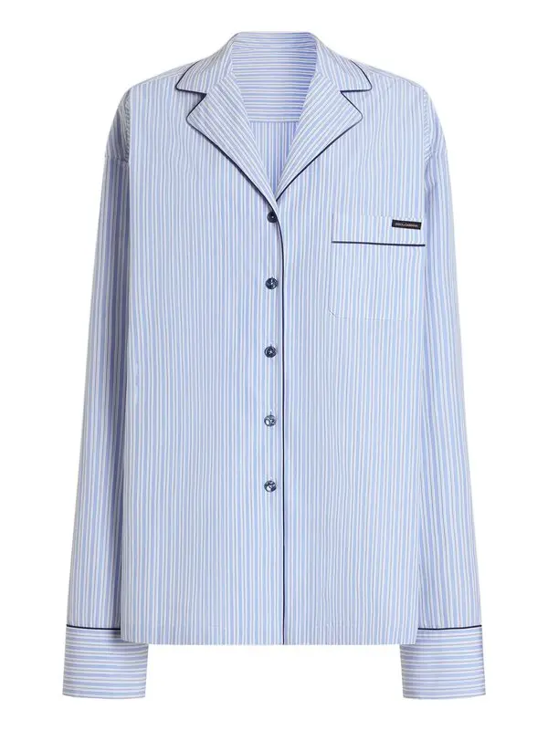 Dolce & Gabbana Striped Fabric Vanity Shirt Shirts And Tops - Multicolor