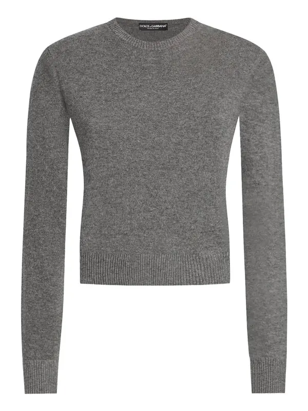 Dolce & Gabbana Cashmere Pullover Sweaters And Cardigans - Grey